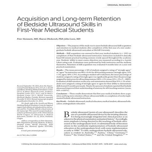 Design of an ultrasound simulation tool for procedures training and ...