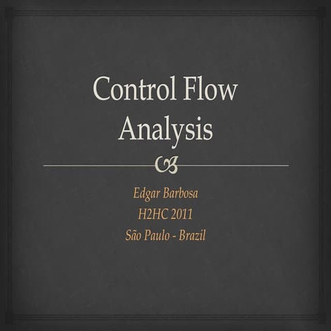 Control Flow Analysis Pdf Programming Languages Computing