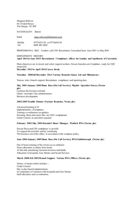 Cv oliver james | PDF