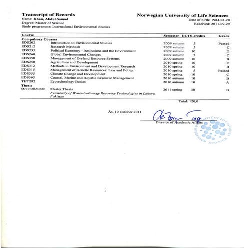 All Educational Transcripts | PDF