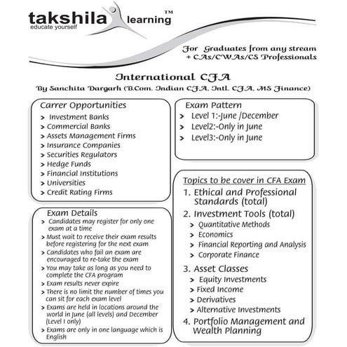 CFA training Methodology at FinTree | PDF