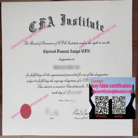 CFA certificate | PDF
