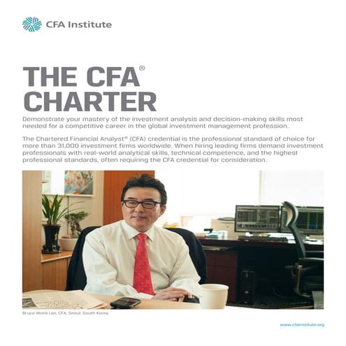 The Cfa charter factsheet accounting zimsec cambridge zimbabwe | PDF