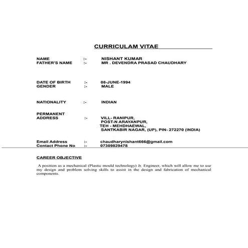 NISHANT RESUME | DOC