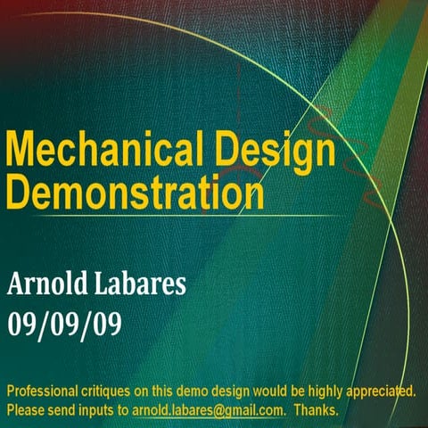 Arnold Labares Mechanical Design Demo [view only] | PDF
