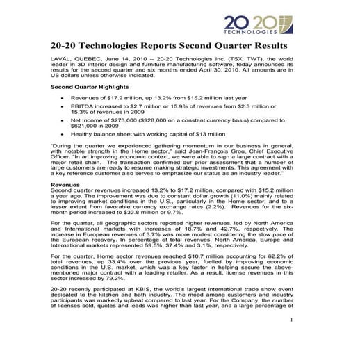 20-20 Technologies | PDF