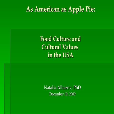 American Food | PPT