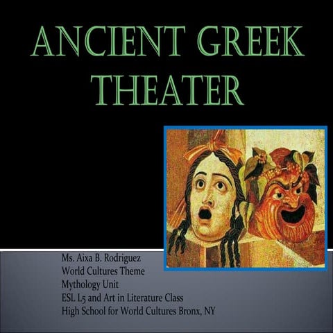Ancient Greek Theatre | PPT