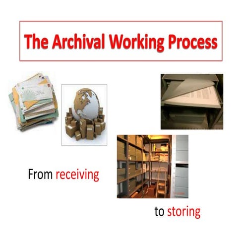 Archival Working Process | PPTX