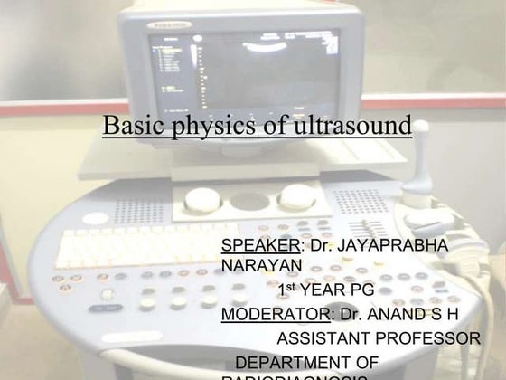 PRINCIPLES OF ULTRASONOGRAPHY | PPTX | Digital Audio | Computer ...