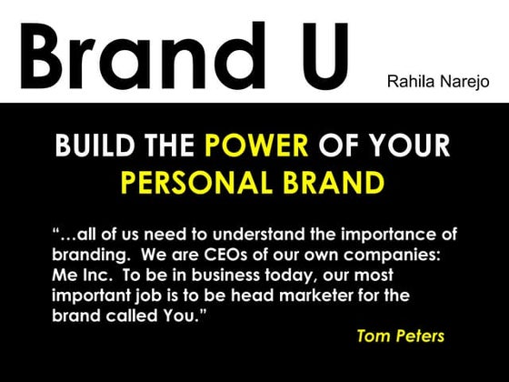 Building your Personal Brand Presentation | PPT