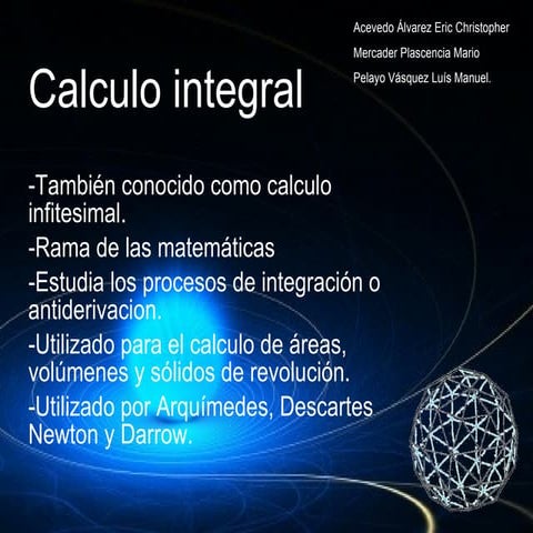 CÁLCULO INTEGRAL | PPT