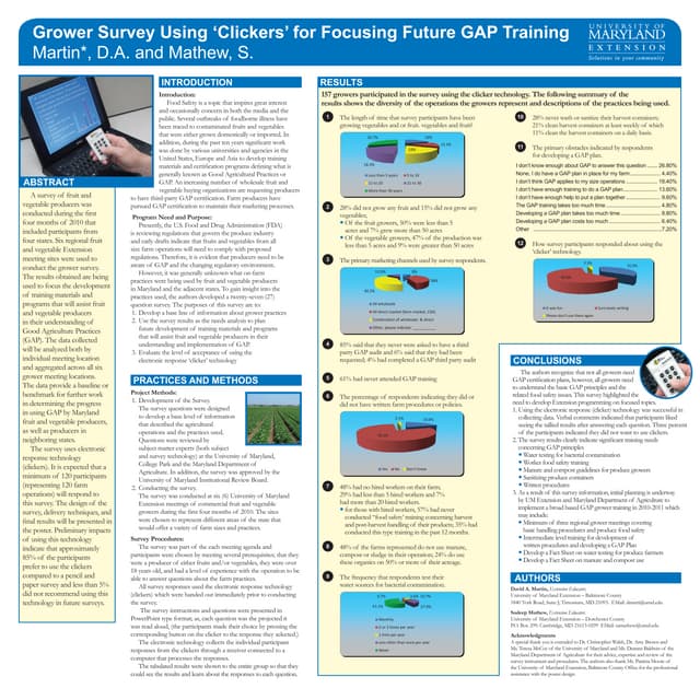 C:\Fakepath\D Martin Maryland Grower Survey Using Clickers For Focusing ...
