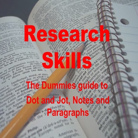 Dot and Jot Notetaking | PPT