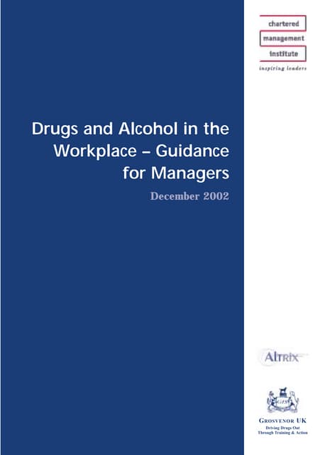 DRUG FREE WORKPLACE.ppsx | Substance Abuse | Diseases and Conditions