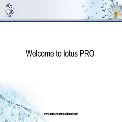 An Introduction to lotus PRO | PPT