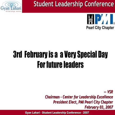International Student Leadership Day | PPT