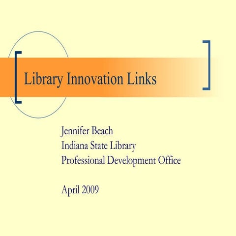 Library Innovation Links | PPT