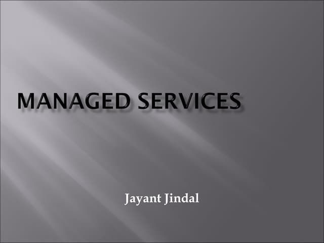Managed Services Presentation | PPTX
