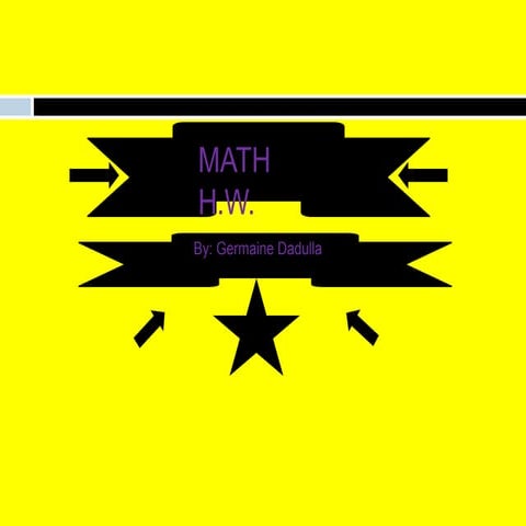 Math H.W | PPT