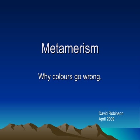 Metamerism | PPT