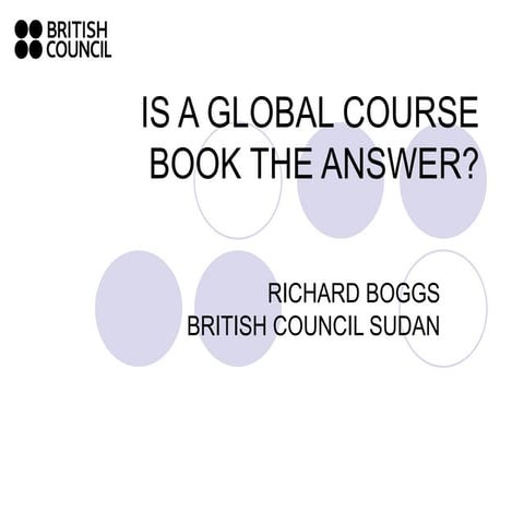 Is A Global Course Book The Answer? | PPT