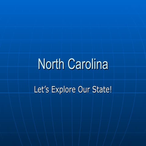 North Carolina Facts | PPT | Geography | Science