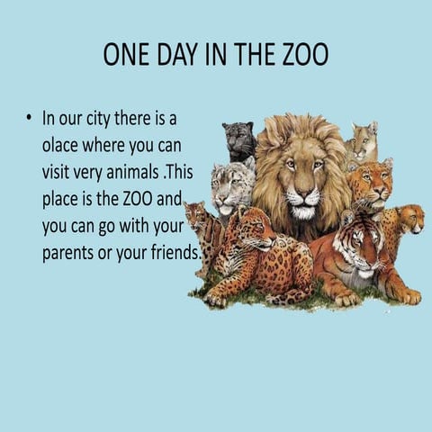 one day in the zoo | PPTX