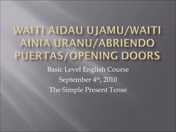 Basic Tswana Language Course | PDF