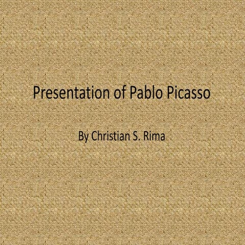 Pablo picasso | PPT