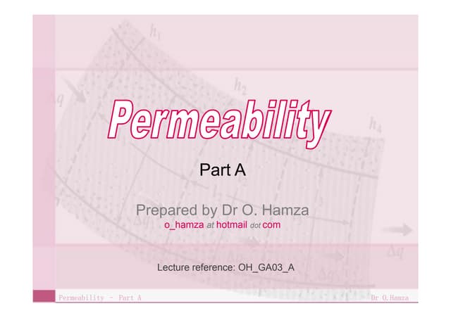Permeability | PPTX | Geology | Science