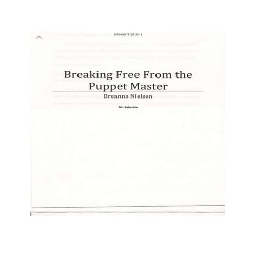 Breaking Free From the Puppet Master | PDF