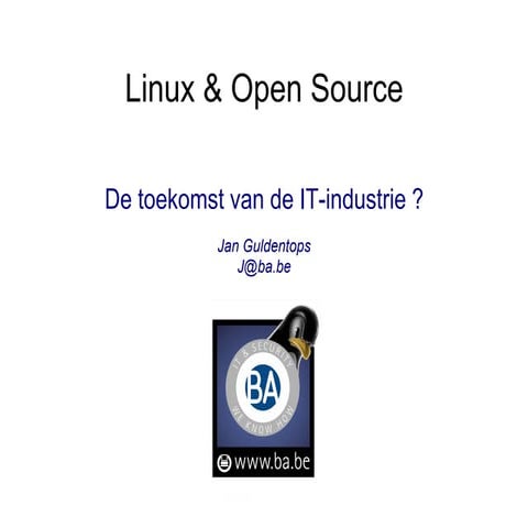Jan Guldentops over Linux | PDF