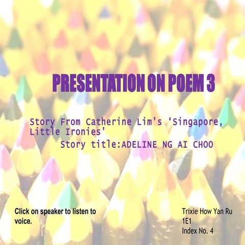 C:\fakepath\presentation on poem 3 | PPT