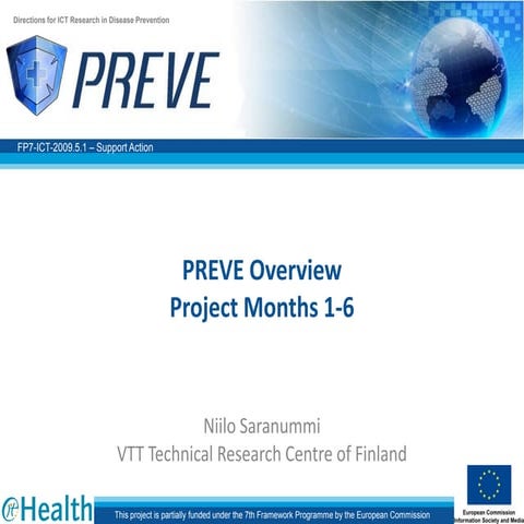 PREVE project overview - months 1-6 | PPT