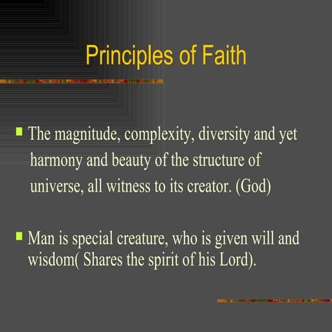 Principles of Faith | PPT