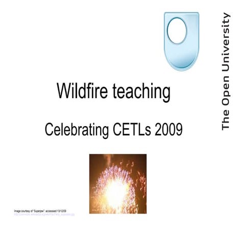 Celebrating the CETL with wildfire teaching | PPT