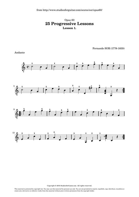 Fernando Sor - Opus 35 - No. 22 | PDF | Law