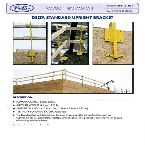 Delta Standard Upright Bracket | PDF