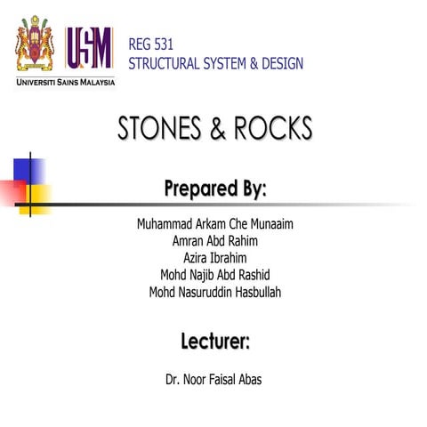 Stones & Rocks | PPT