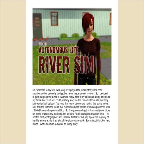 The Autonomous Life of River Sim | PPT