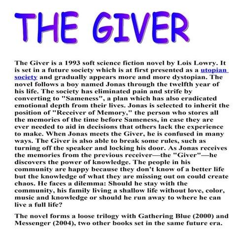 The Giver | PDF