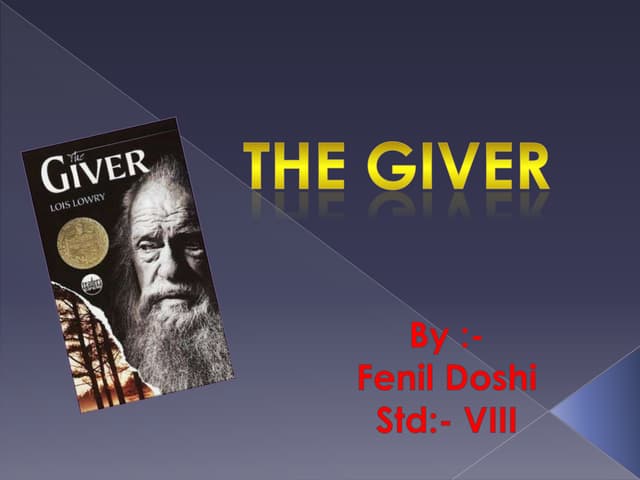 The Giver unit plan and assessment