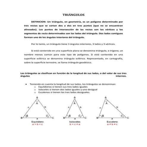 Clasificacion de triangulos | PPT