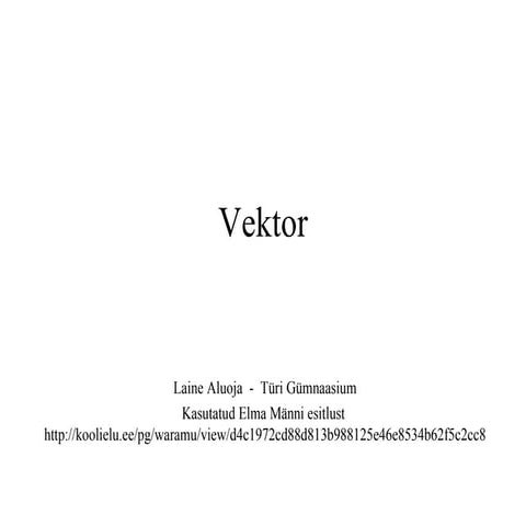 Vektor | PPT
