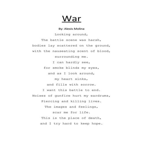 War Poem | RTF
