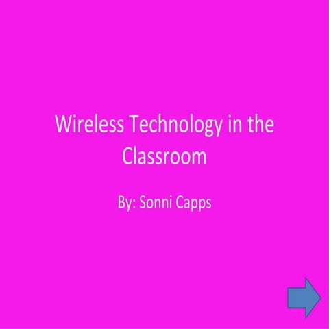 Wireless Technology in the Classroom | PPT