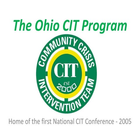The Ohio CIT Program | PPT