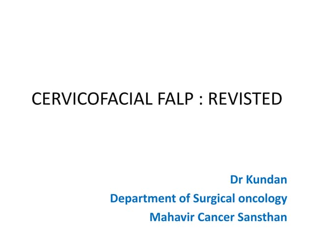 Reconstruction in head and neck surgeries | PPTX