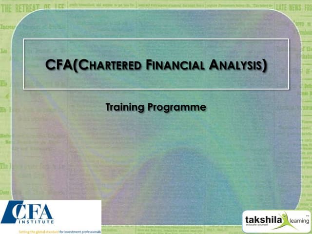 CFA Institute - Regulator and Program Recognition | PDF